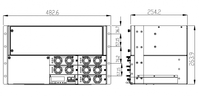 Outdoor BTS Cabinet Telecom Rectifier System