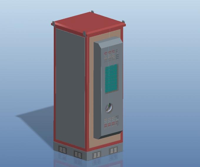 19 Inch Outdoor Communication Rack Cabinet , IP55 Outdoor Electronics ...