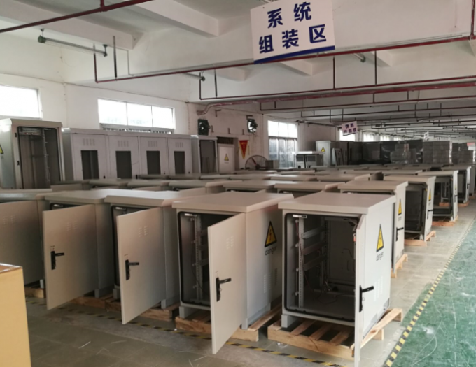 IP55 22U Outdoor Communication Cabinets Single Layer With Front / Back Door