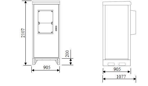 Emerson Rectifier / Battery Outdoor Power Cabinet Sandwich Structure ...