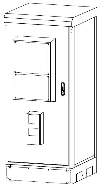 Emerson Rectifier / Battery Outdoor Power Cabinet Sandwich Structure ...