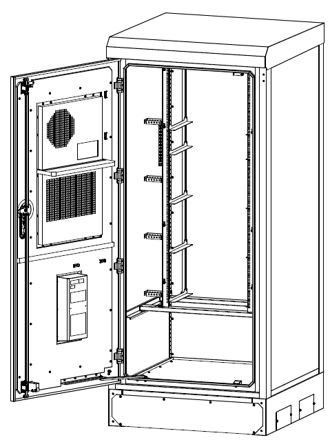 Emerson Rectifier / Battery Outdoor Power Cabinet Sandwich Structure ...