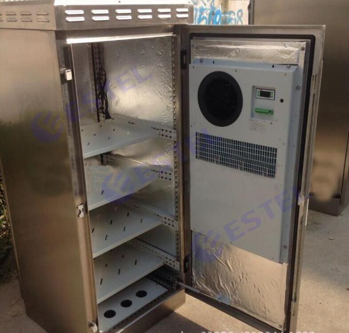 28U High Anti-corrosive Outdoor Telecom Cabinet Stainless Steel IP65 ...