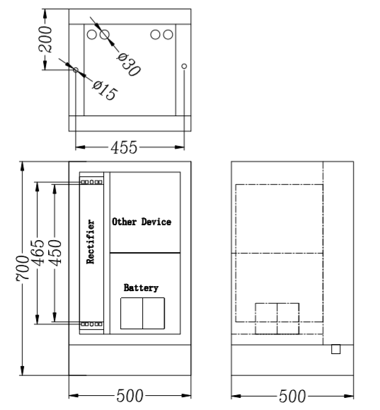 Single Wall Outdoor Telecom Enclosure Anti Corrosion Communication Box ...