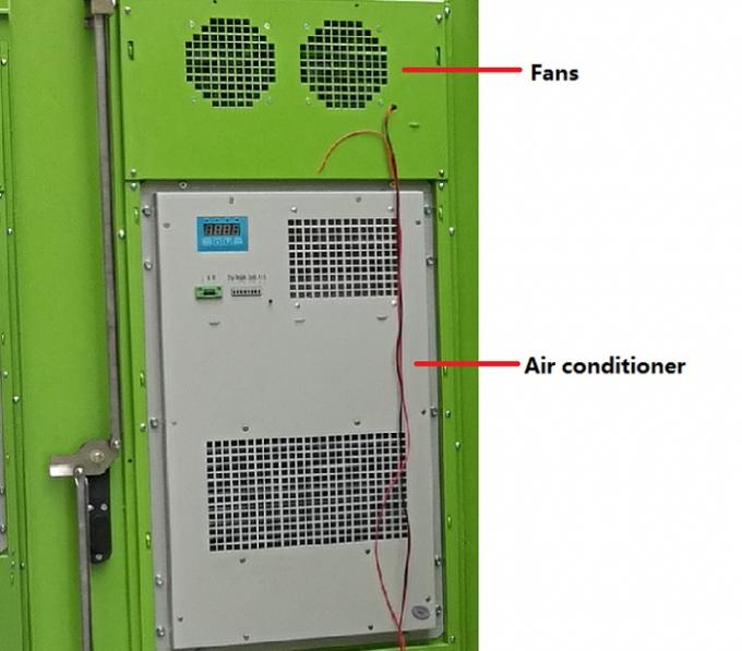 Green Color Outdoor Electrical Cabinets And Enclosures 42U Sunproof ...