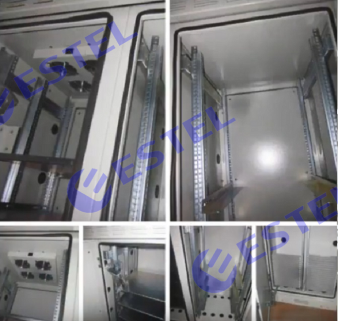 Three Bay Telecom Shelter Outdoor Power Cabinet Cooling Base Station ...