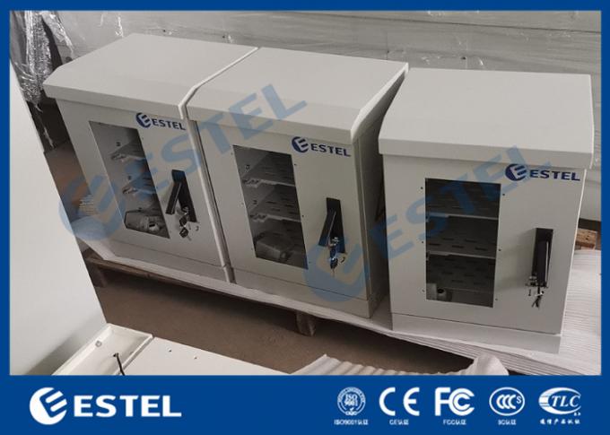 Small Size Outdoor Network Enclosure , Outdoor Data Cabinet IP55 With ...