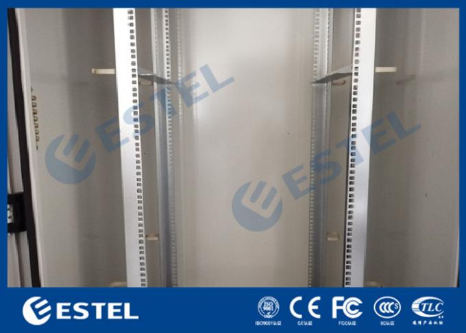 One Front Door Floor Standing RAL 7035 Outdoor Network Enclosure