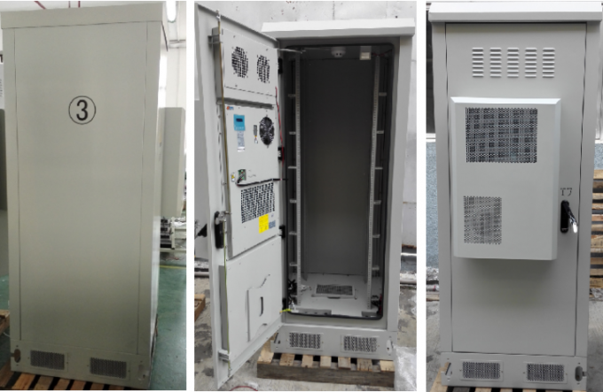 IP55 40U Outdoor Communication Cabinets Double Layer Steel 19 Inch