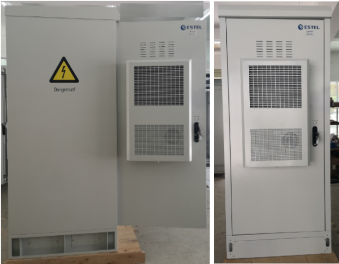 Single Wall IP55 Waterproof 40U Outdoor Telecom Cabinet Anti Corrosion