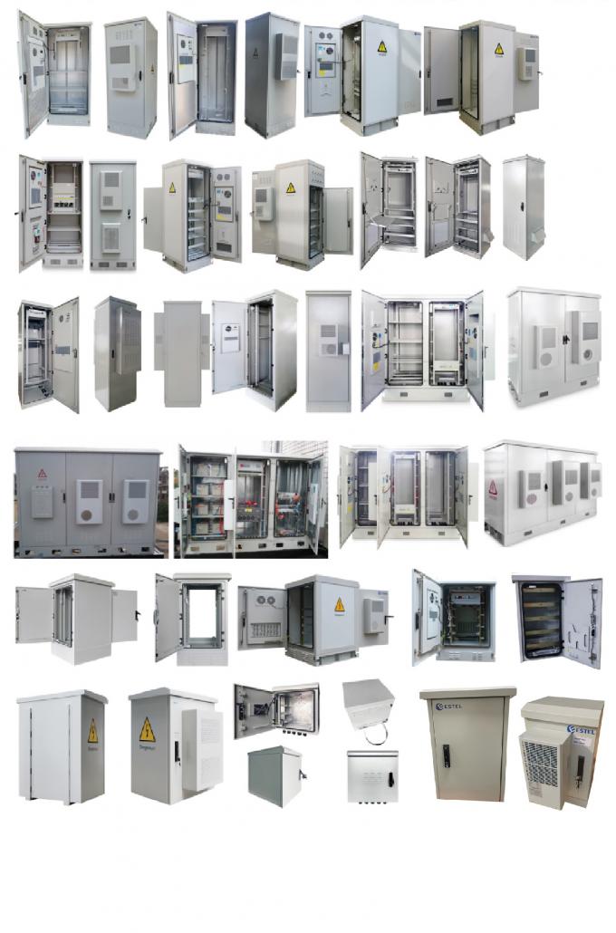Single Wall IP55 Waterproof 40U Outdoor Telecom Cabinet Anti Corrosion