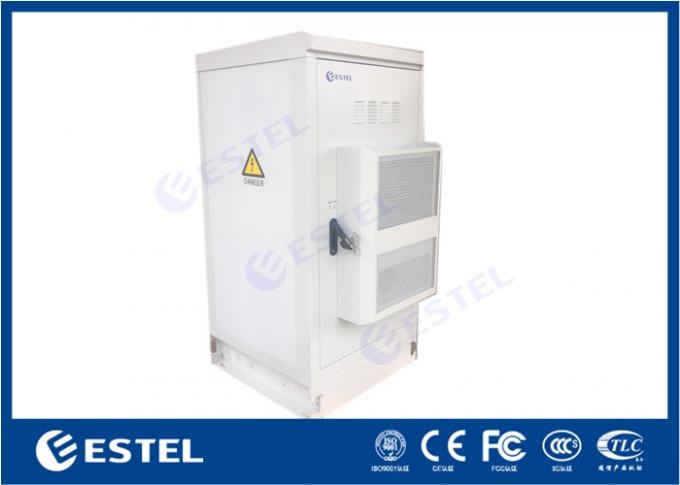 19 Inch Rail IP65 Outdoor Telecom Cabinets With Air Conditioner And Fans