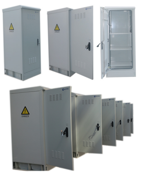 Single Wall Steel IP55 Outdoor Power Enclosure Rainproof Power Supply ...