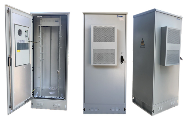 IP Rated Air Conditioned Telecom Cabinet Outdoor Rack 46U Powder Coated ...