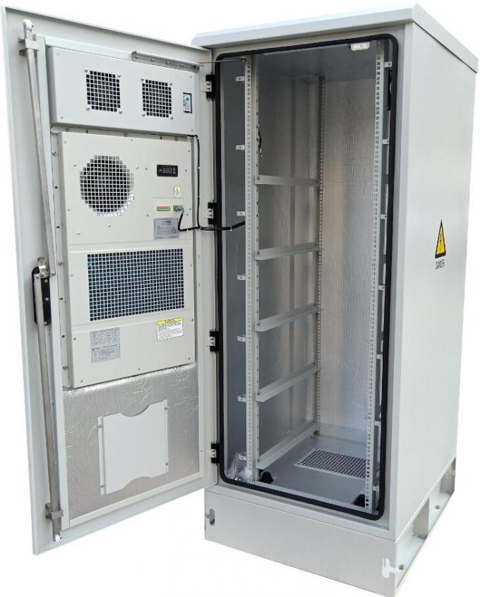 IP55 Waterproof Outdoor Telecom Cabinet 34U 19Inch With Air Conditioner