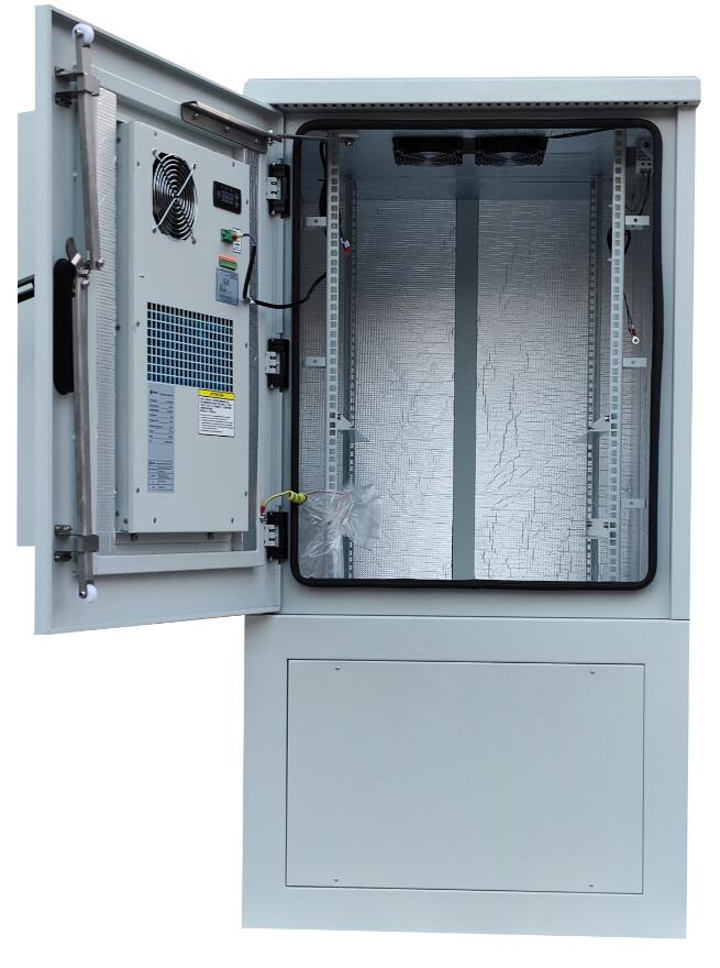 500W Air Conditioning Cabinet 16U Galvanized Steel Telecommunication ...