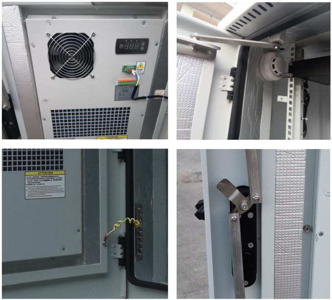 500W Air Conditioning Cabinet 16U Galvanized Steel Telecommunication ...