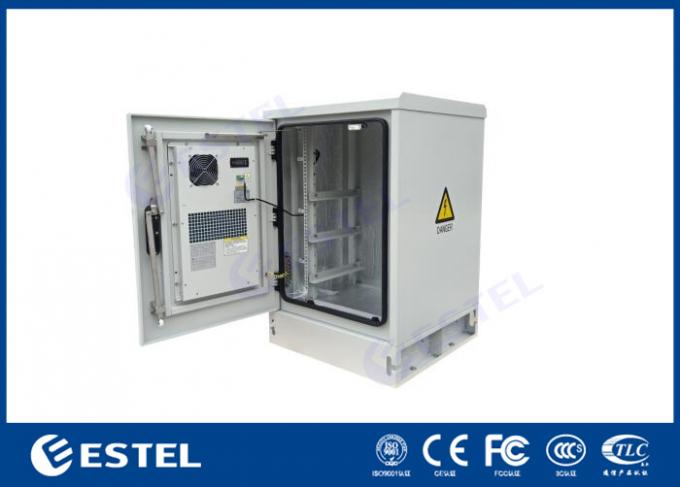 16U Floor Mounted Outdoor Telecom Enclosure Small Size 19 Inch Rack ...