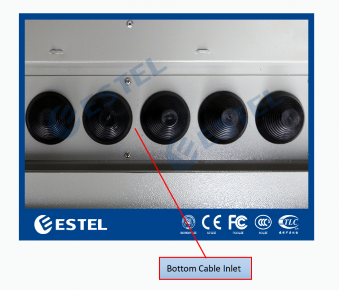 Single Wall Anti Theft Outdoor Telecom Equipment Cabinets With AC ...