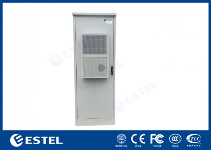 35U Rack Outdoor Power Cabinet One Front Door With Air Conditioner / Fan