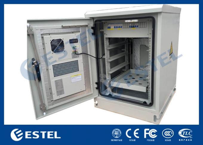 Stainless Steel IP56 Weatherproof Telecom Equipment Racks Outdoor Dual Door