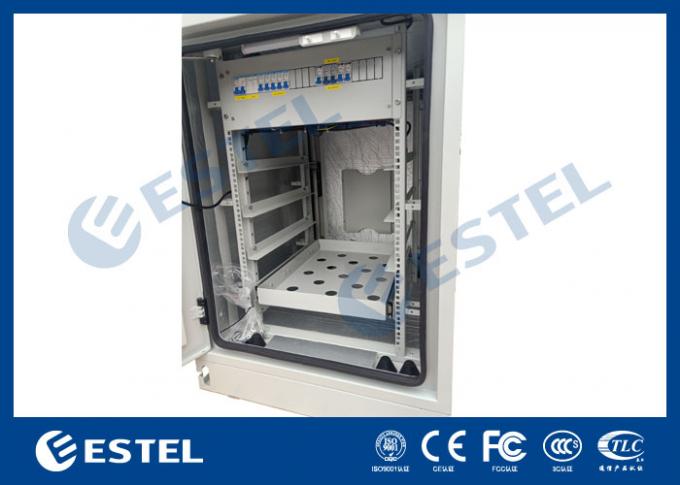 Stainless Steel IP56 Weatherproof Telecom Equipment Racks Outdoor Dual Door