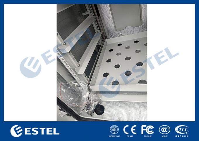 Stainless Steel IP56 Weatherproof Telecom Equipment Racks Outdoor Dual Door