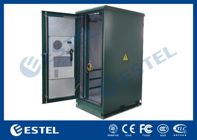 Single Wall Insulation Telecom Cabinet With 2000W Air Conditioner And ...