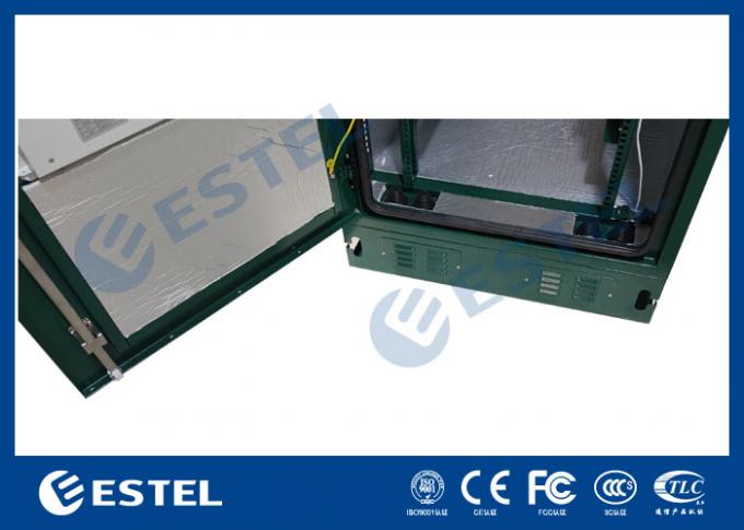 Single Wall Insulation Telecom Cabinet With 2000W Air Conditioner And ...