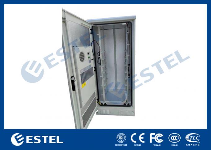 IP55 32U Height Floor Mounted Telecom Enclosures With Air Conditioner