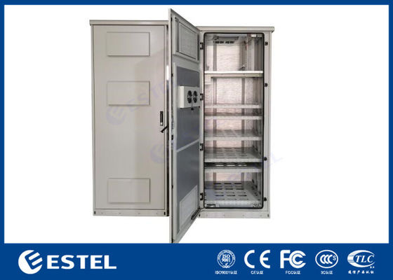 Double Wall 32U Outdoor 19 Inch Rack Cabinet Outdoor Telecom Enclosure ...