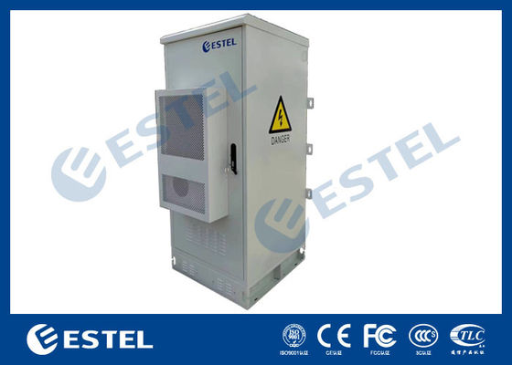 IP55 32U Height Floor Mounted Telecom Enclosures With Air Conditioner