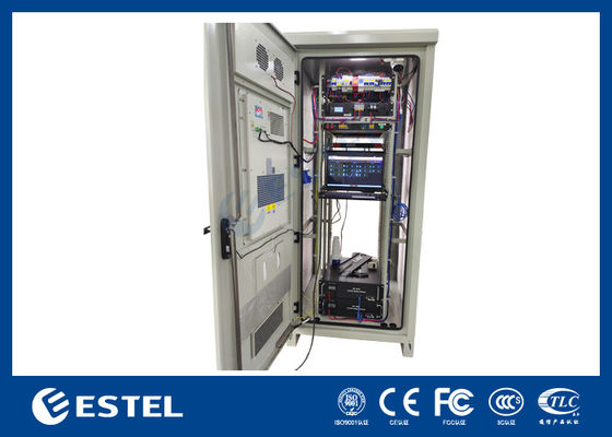 IP55 Galvanized Outdoor Telecom Equipment Cabinet With 200A Rectifier ...