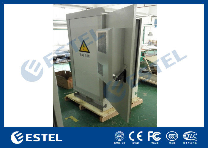 One Compartment Outdoor Telecom Cabinet Grey Color For Communication Tower