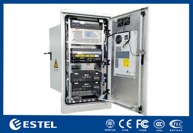 28U Intergrated Outdoor Power Cabinet With Rectifier System UPS Battery ...