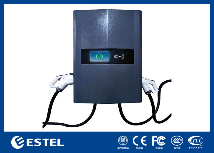 Dual Guns DC Fast EV Charger 40kw 3Ph Wall Box Car Charger With IP54 ...
