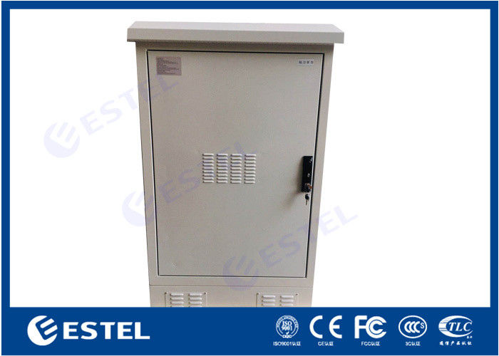 IP55 Power Coating Outdoor Data Cabinet 19" Mounting Rails With Door ...
