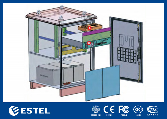 IP55 Outdoor Power Cabinet Pure Sine Wave 2KVA Outdoor UPS System Lead ...