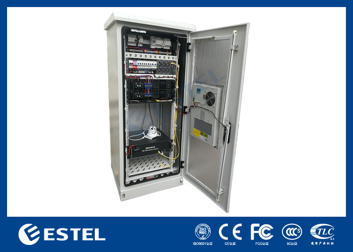 Double Wall Floor Mounted Battery Cabinets With Monitorying Unit And PDU