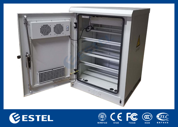 Floor Standing Cabinets With Fan For Ventilation , Telecom Battery ...