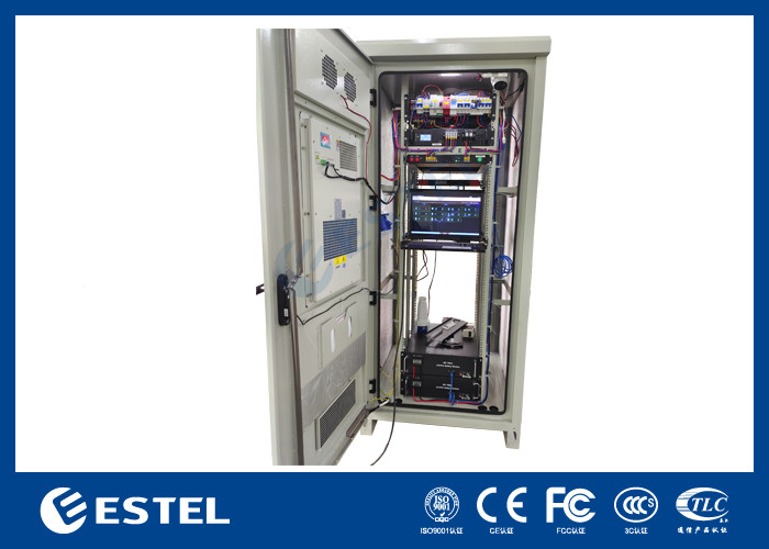 IP55 Galvanized Outdoor Telecom Equipment Cabinet With 200A Rectifier ...