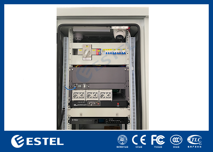 Galvanized Sheet Outdoor Telecom Cabinet with ATS Battery and Camera ...