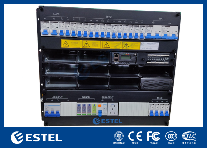 30kW 9U Rack Telecom Rectifier System with LLVD/BLVD